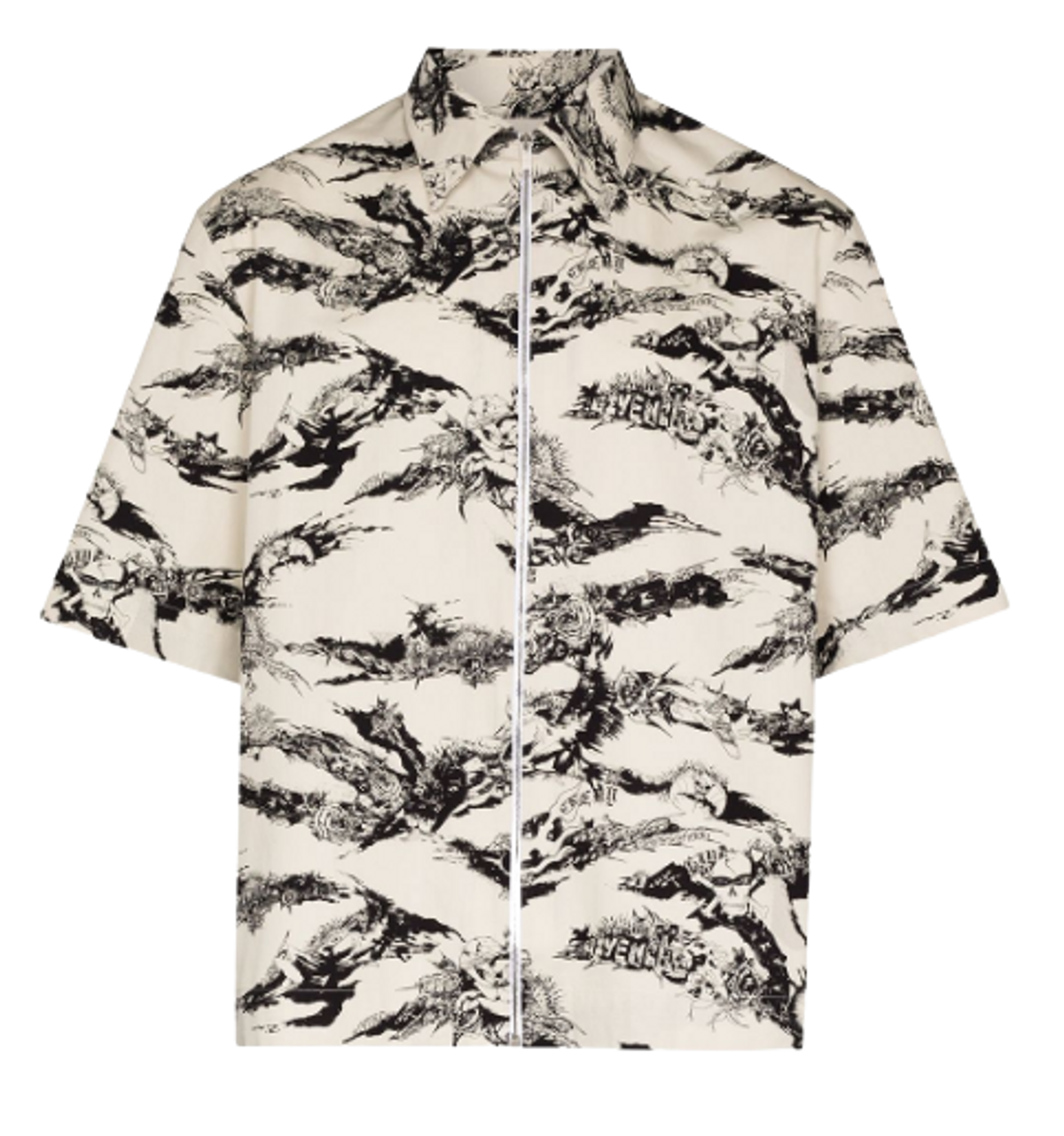 Givenchy Gothic Print Short Sleeve Shirt | WHAT’S ON THE STAR?