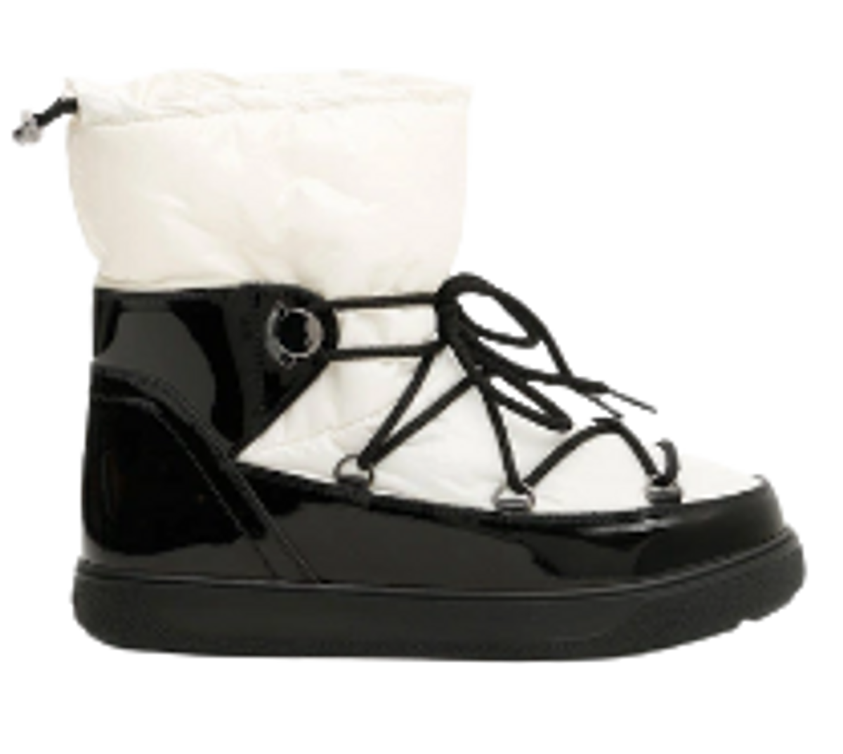 Moncler Basic Ynnaf Patent Moon Boots | WHAT’S ON THE STAR?