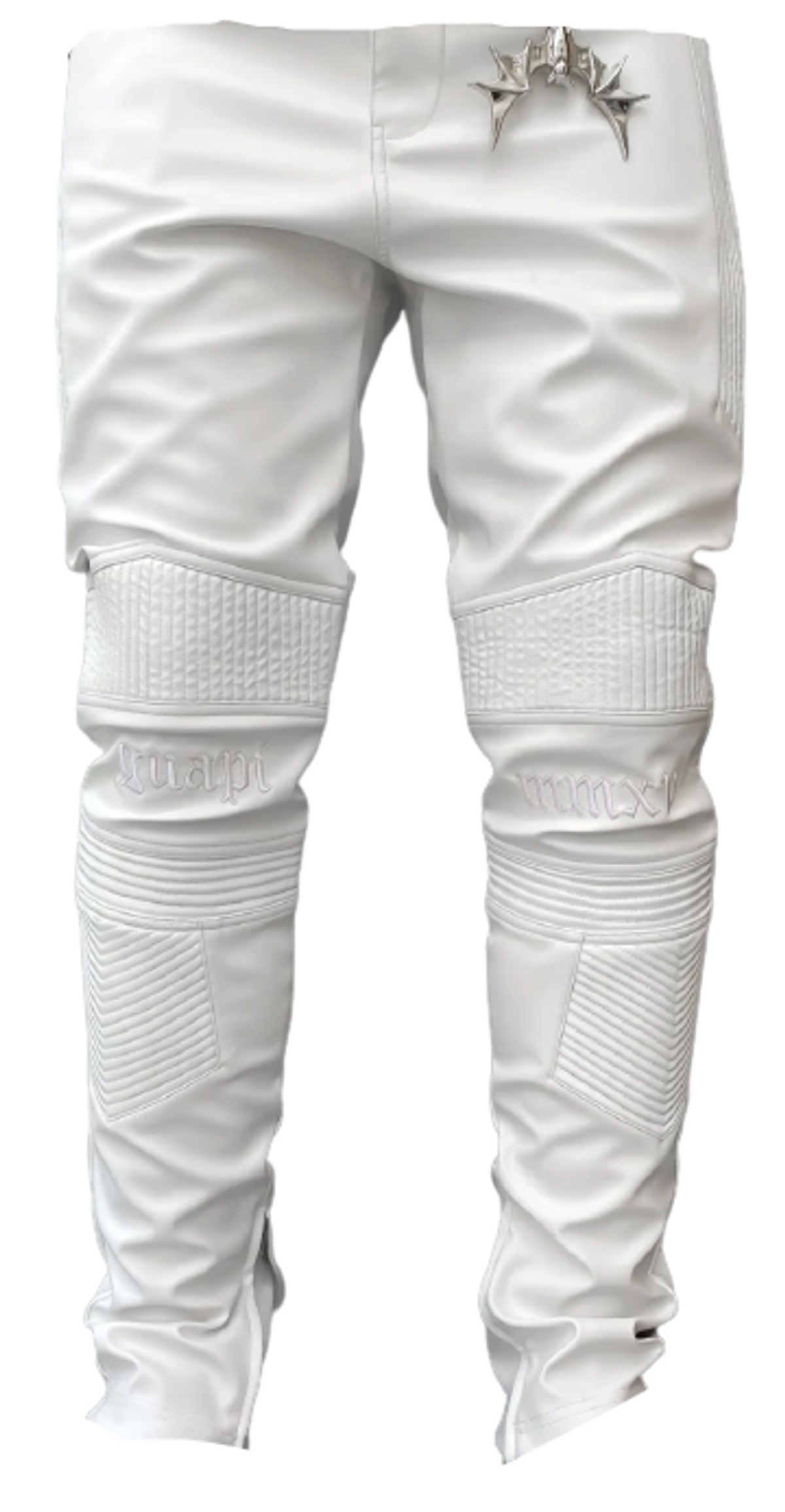 Guapi All White Blood Diamond Leather Pants | WHAT’S ON THE STAR?