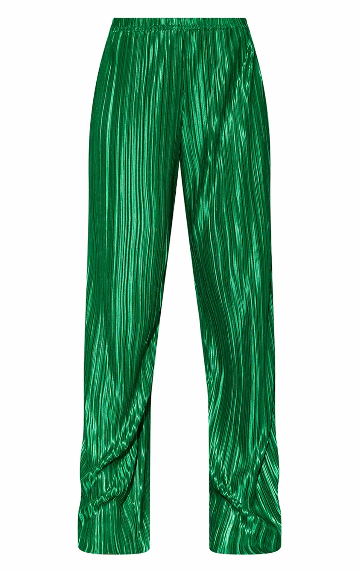Pretty Little Thing Bright Green Pleated Wide Leg Pants | WHAT’S ON THE ...