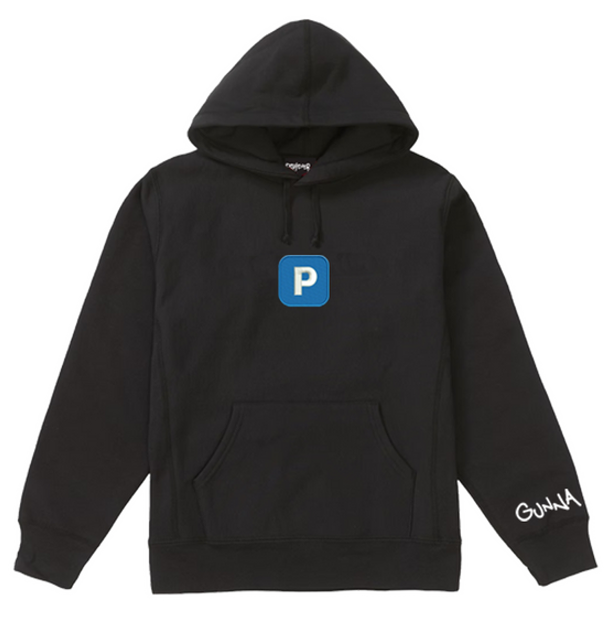 Gunna Merch Pushin P Embroidered Black Hoodie | WHAT’S ON THE STAR?