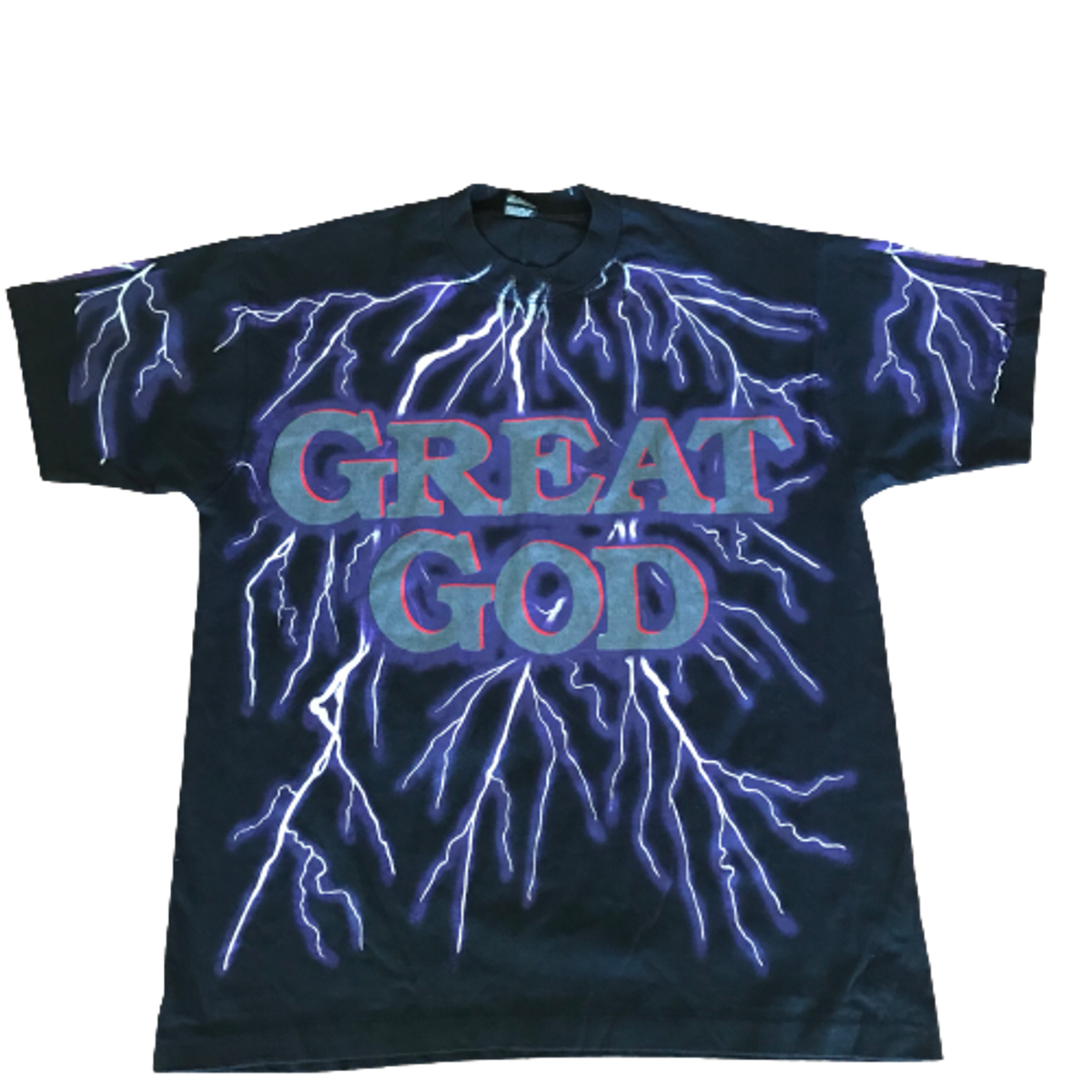Vintage 90s "Great God" Lightning T-Shirt | WHAT’S ON THE STAR?