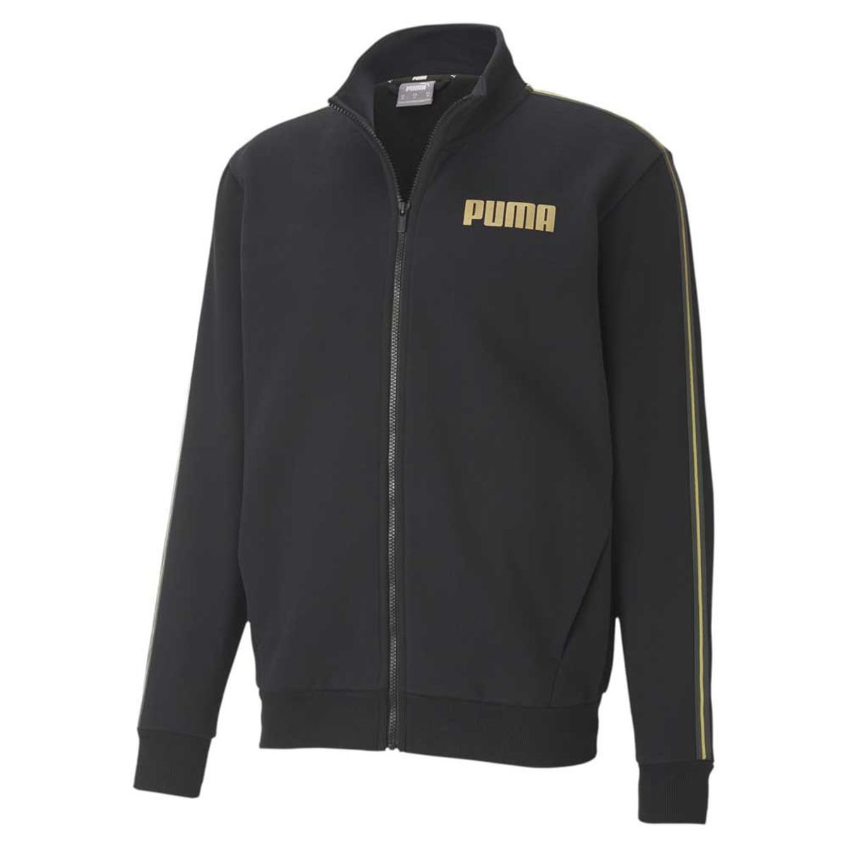 Puma Track Jacket In Black With Gold Taping | WHAT’S ON THE STAR?