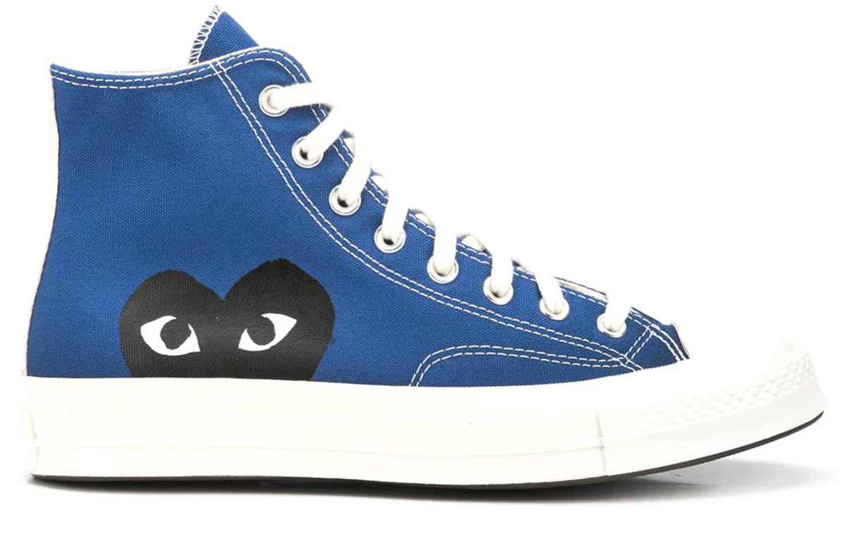 Converse × CDG Chuck Taylor '70 High-Top Blue Sneakers | WHAT’S ON THE ...