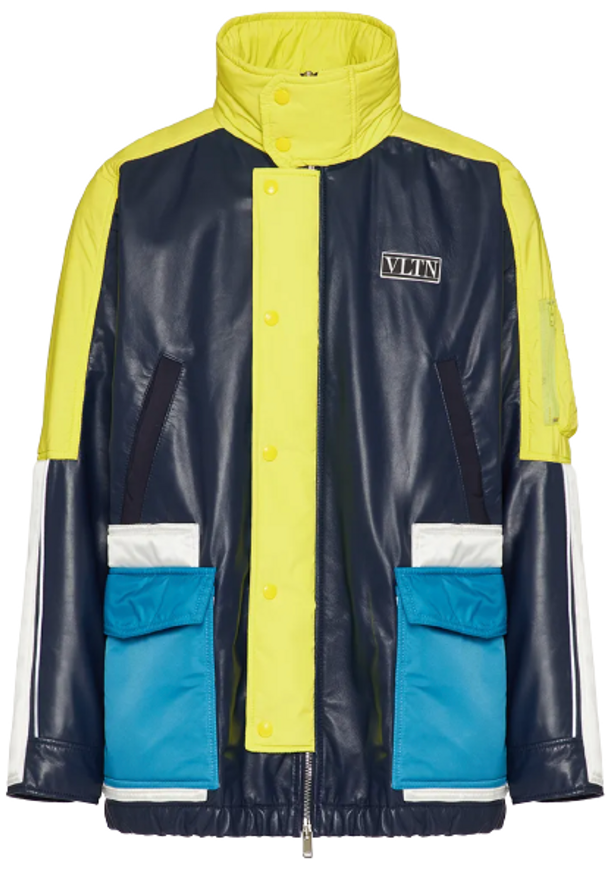 Valentino Vltn Tag Uomo Leather Pea Coat | WHAT’S ON THE STAR?