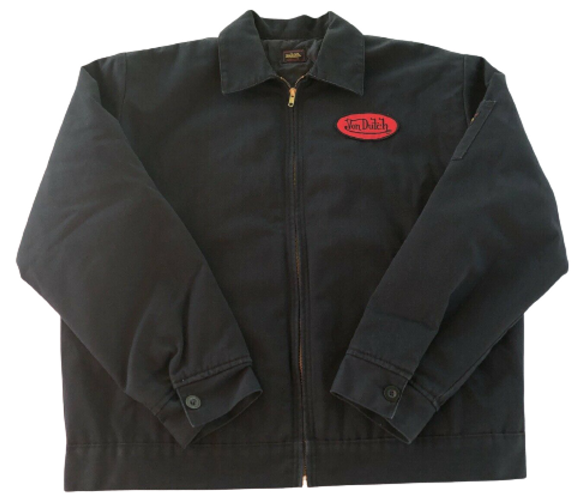 Von Dutch Vintage & Classic Gas Station Motorcycle Work Black Jacket ...