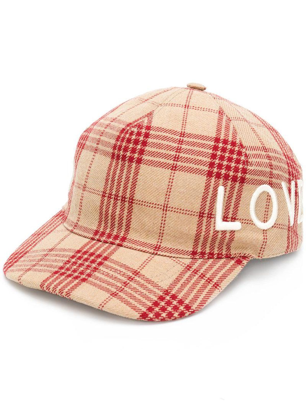 Gucci Plaid Embroidered Love Cap | WHAT’S ON THE STAR?