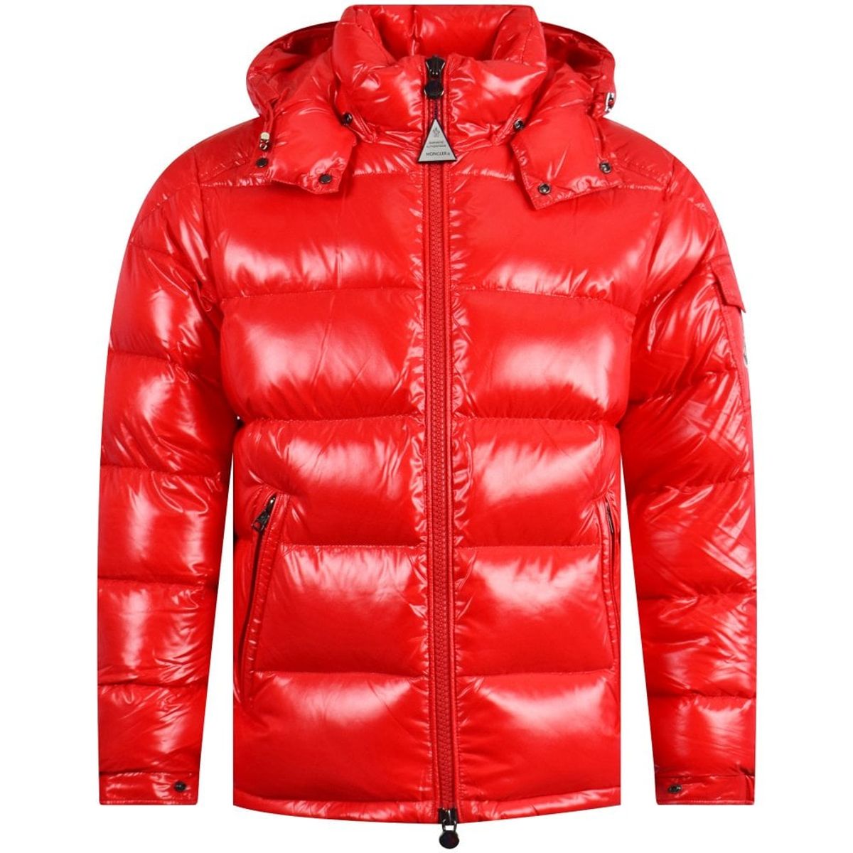 Moncler Red Maya Down Jacket | WHAT’S ON THE STAR?
