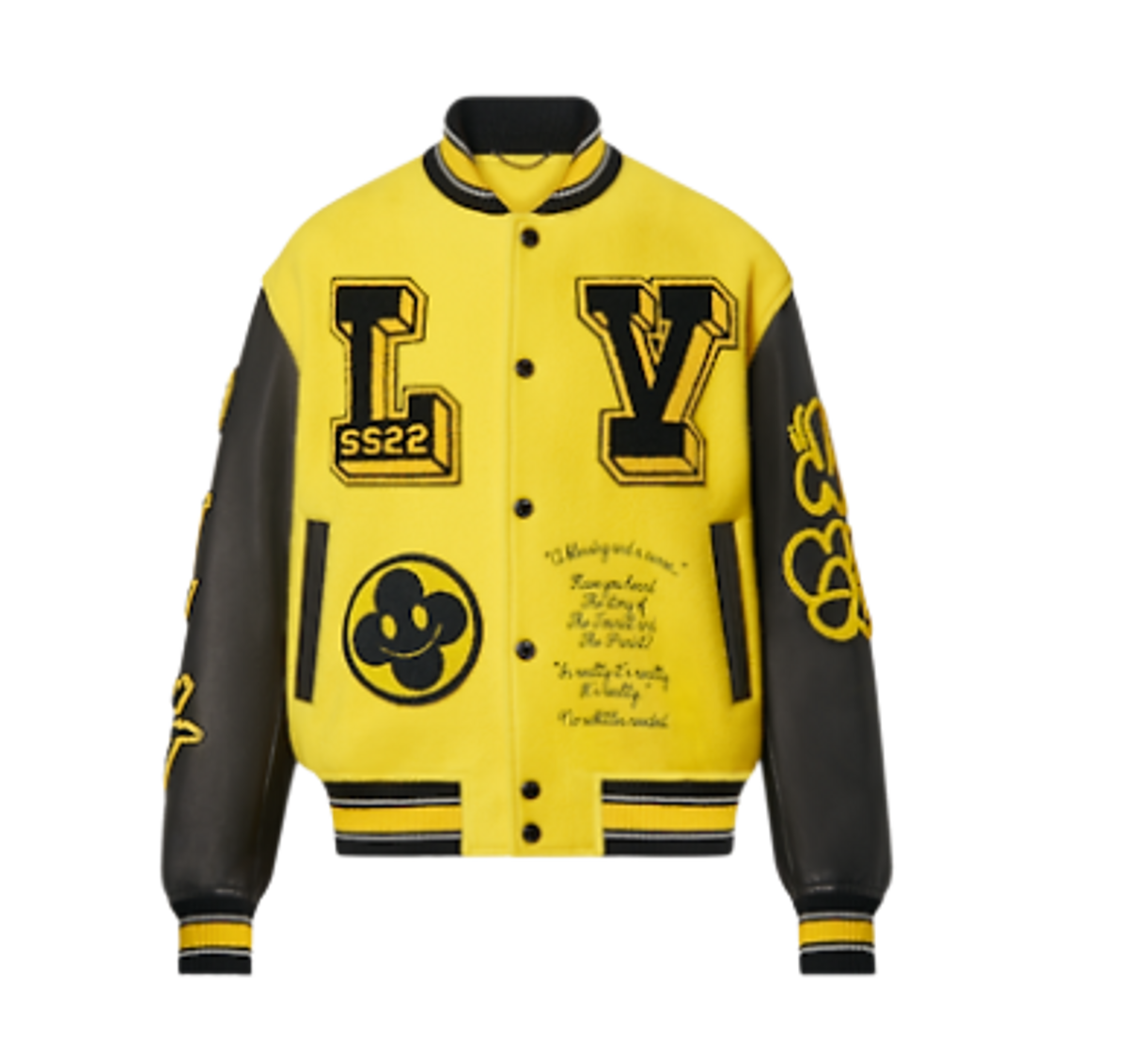 Louis Vuitton Leather Embroidered Varsity Jacket | WHAT’S ON THE STAR?