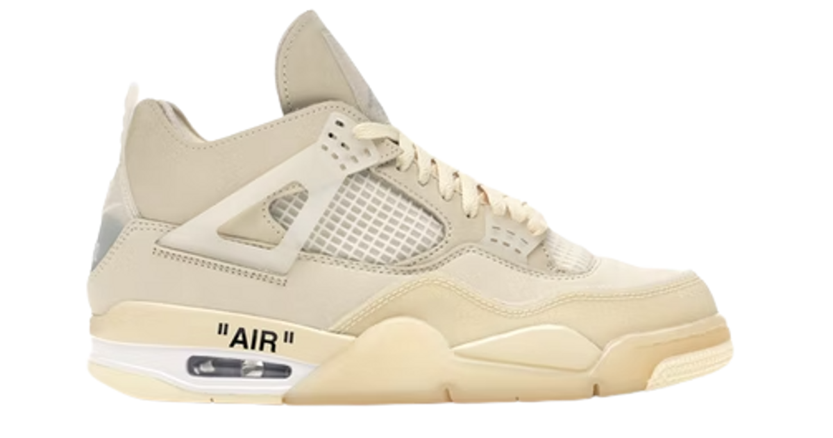 Jordan Off-white Sail 4 Retro Sneakers | WHAT’S ON THE STAR?