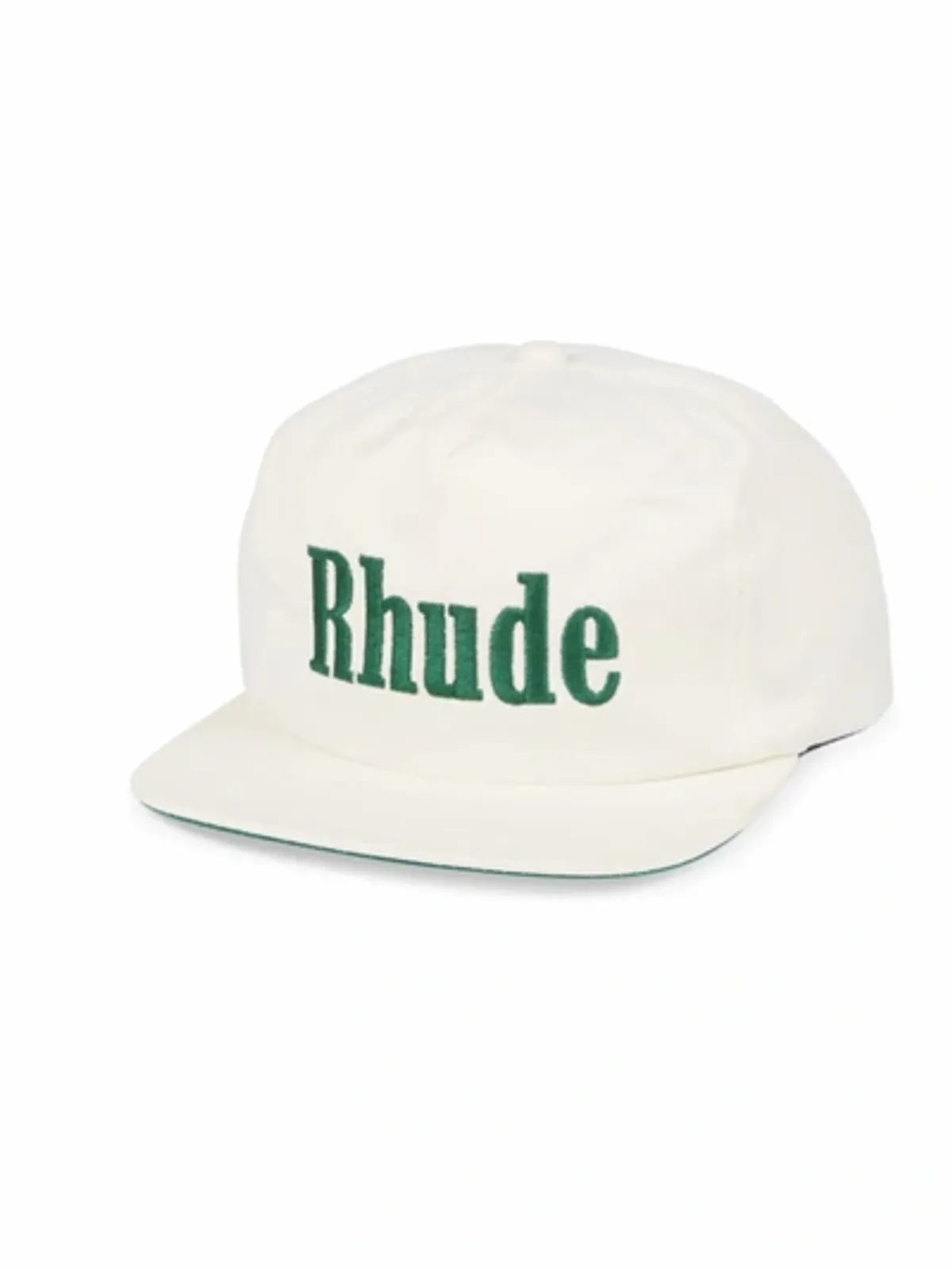 Rhude Embroidered Logo Hat In White | WHAT’S ON THE STAR?