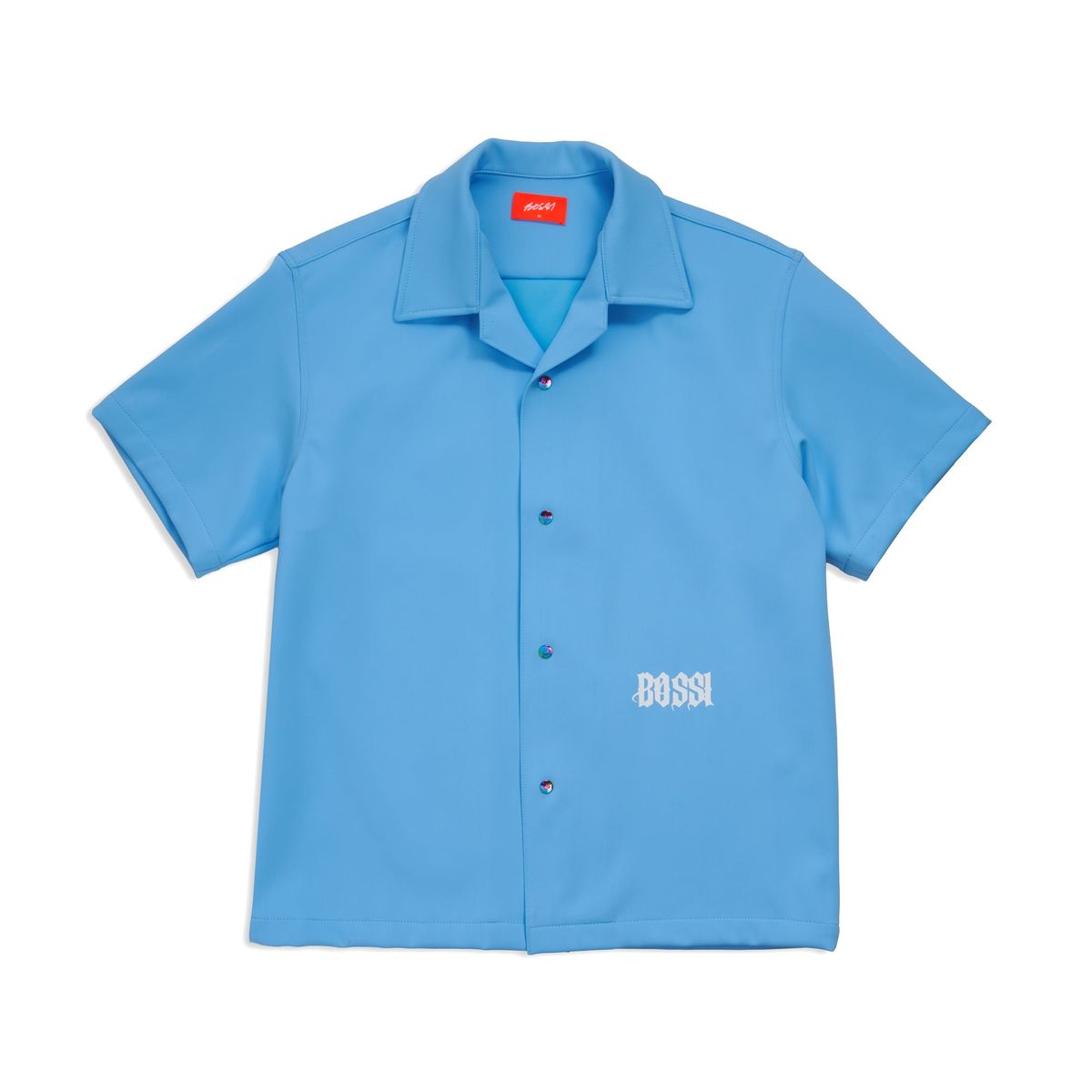 Bossi Neoprene Columbia Blue Camp Shirt | WHAT’S ON THE STAR?