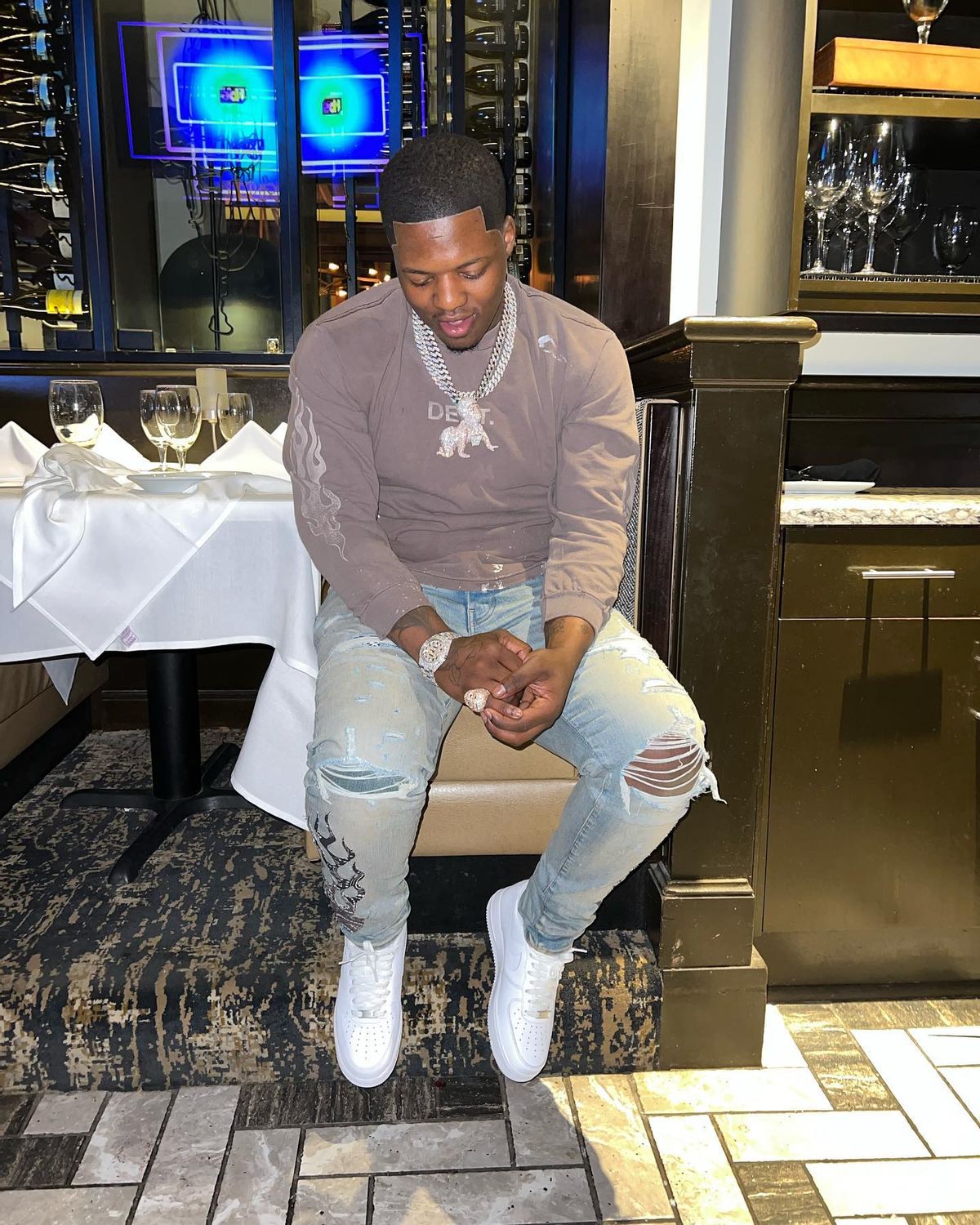 Lil Zay Osama Outfit from March 3, 2022 | WHAT’S ON THE STAR?