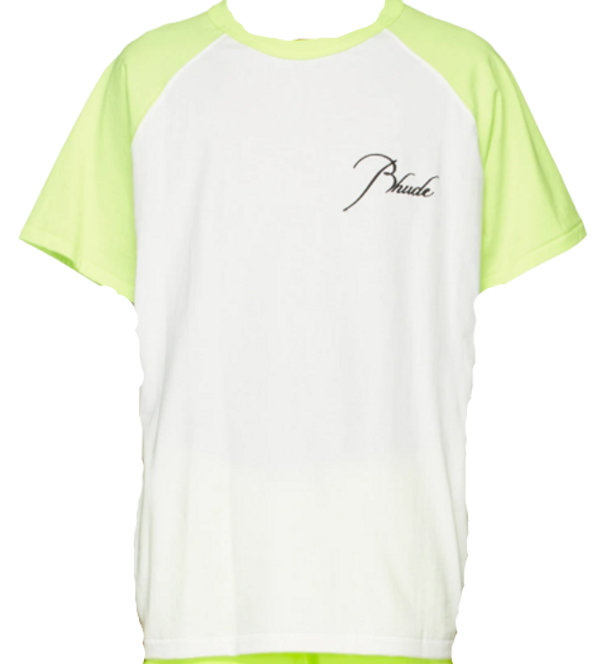 Rhude Green And White Raglan T-shirt | WHAT’S ON THE STAR?