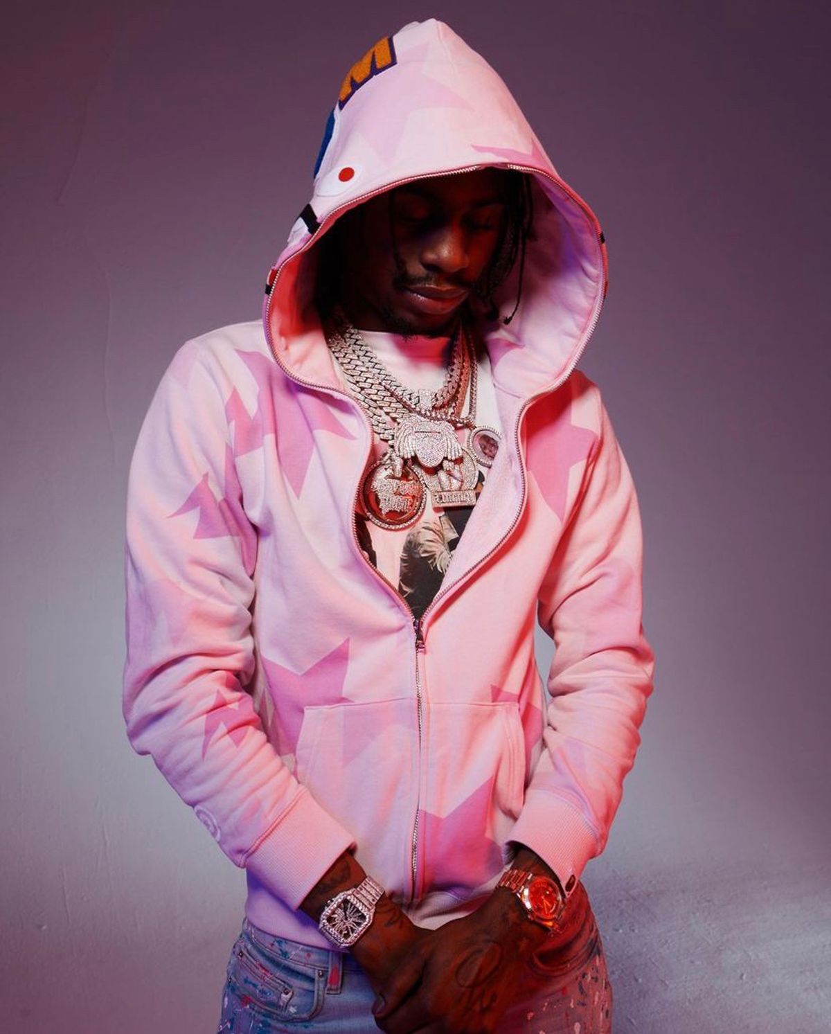 Russ Millions Outfit from April 7, 2022 | WHAT’S ON THE STAR?