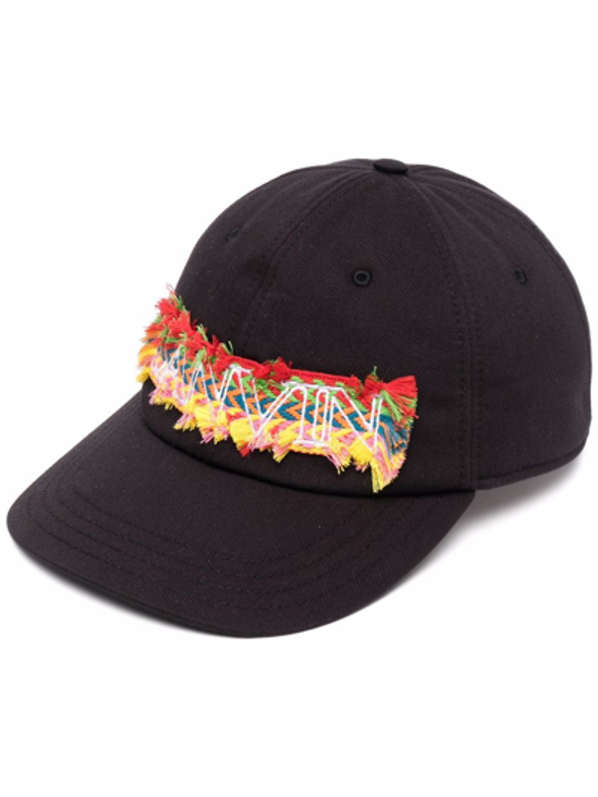 Lanvin Embroidered-logo Baseball Cap In Black | WHAT’S ON THE STAR?