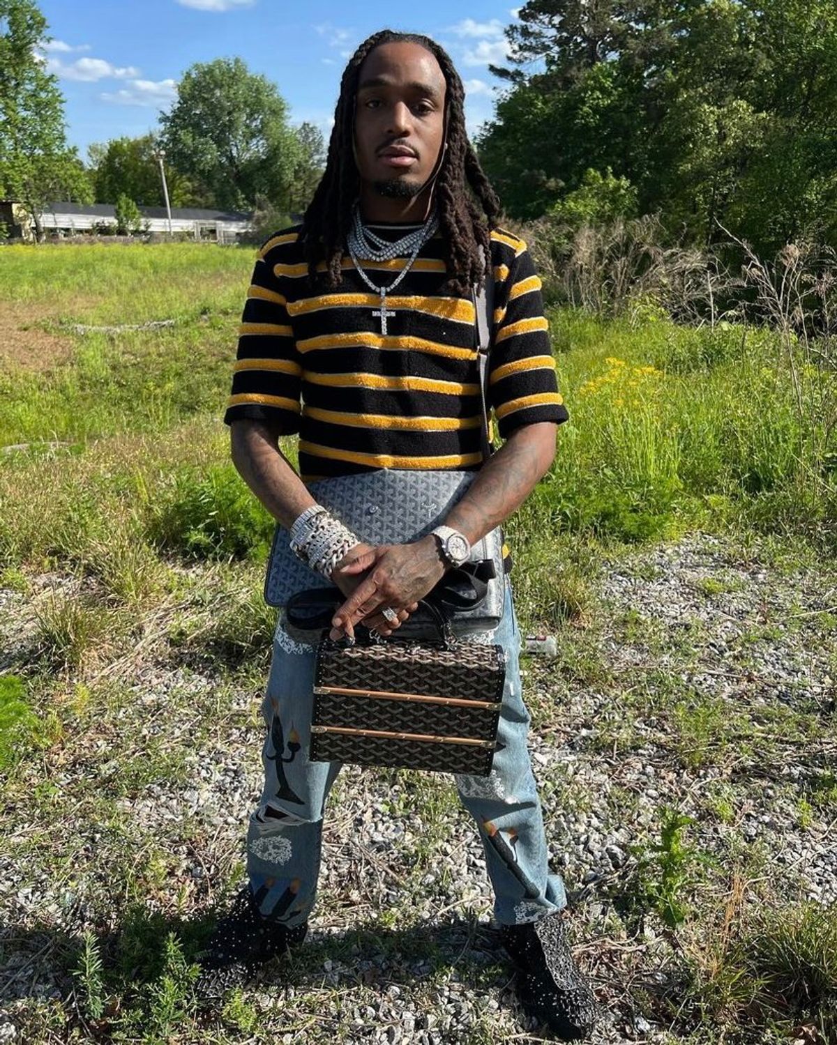 Quavo Outfit from April 24, 2022 | WHAT’S ON THE STAR?