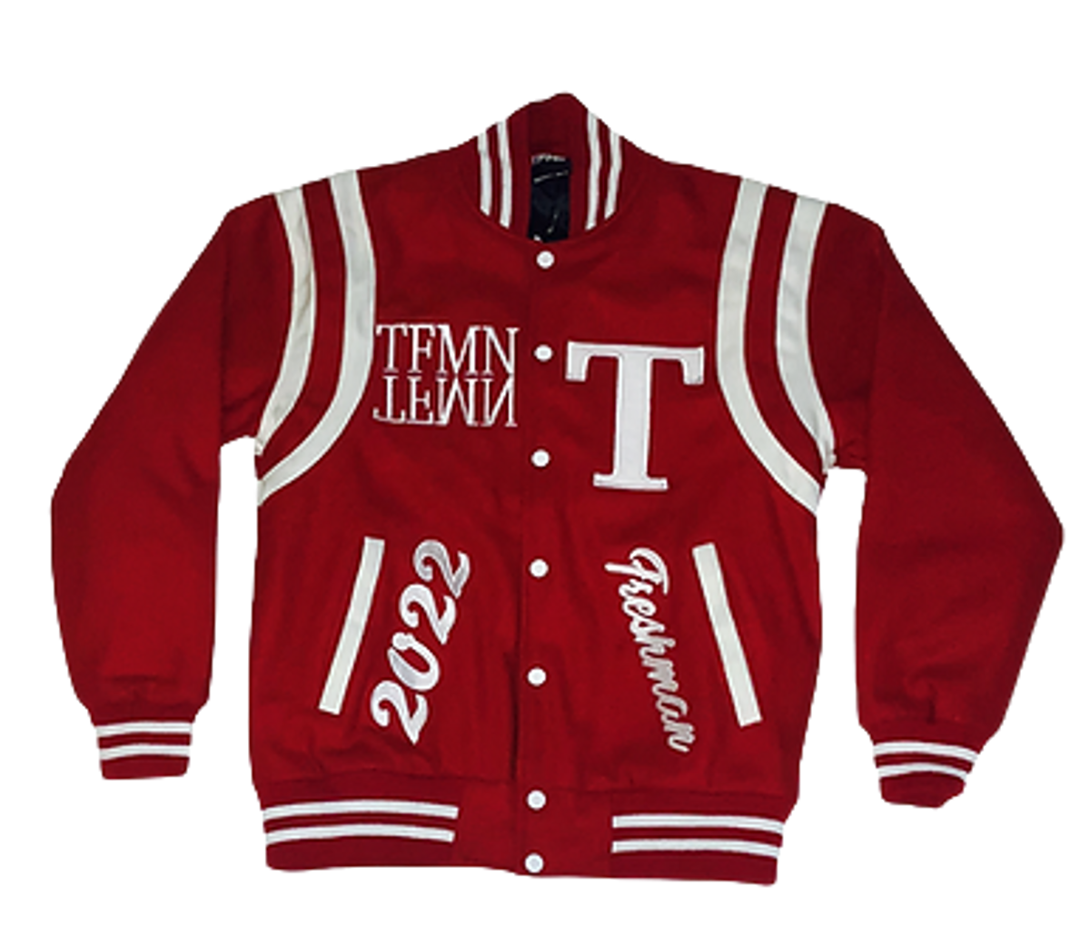 True Freshman Red Letterman Jacket | WHAT’S ON THE STAR?
