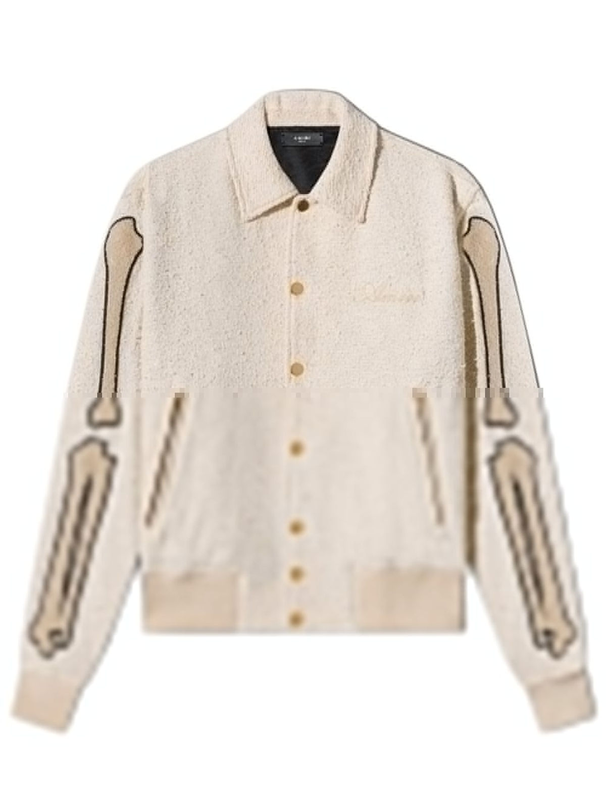 Amiri Alabaster Bones Varsity Jacket | WHAT’S ON THE STAR?