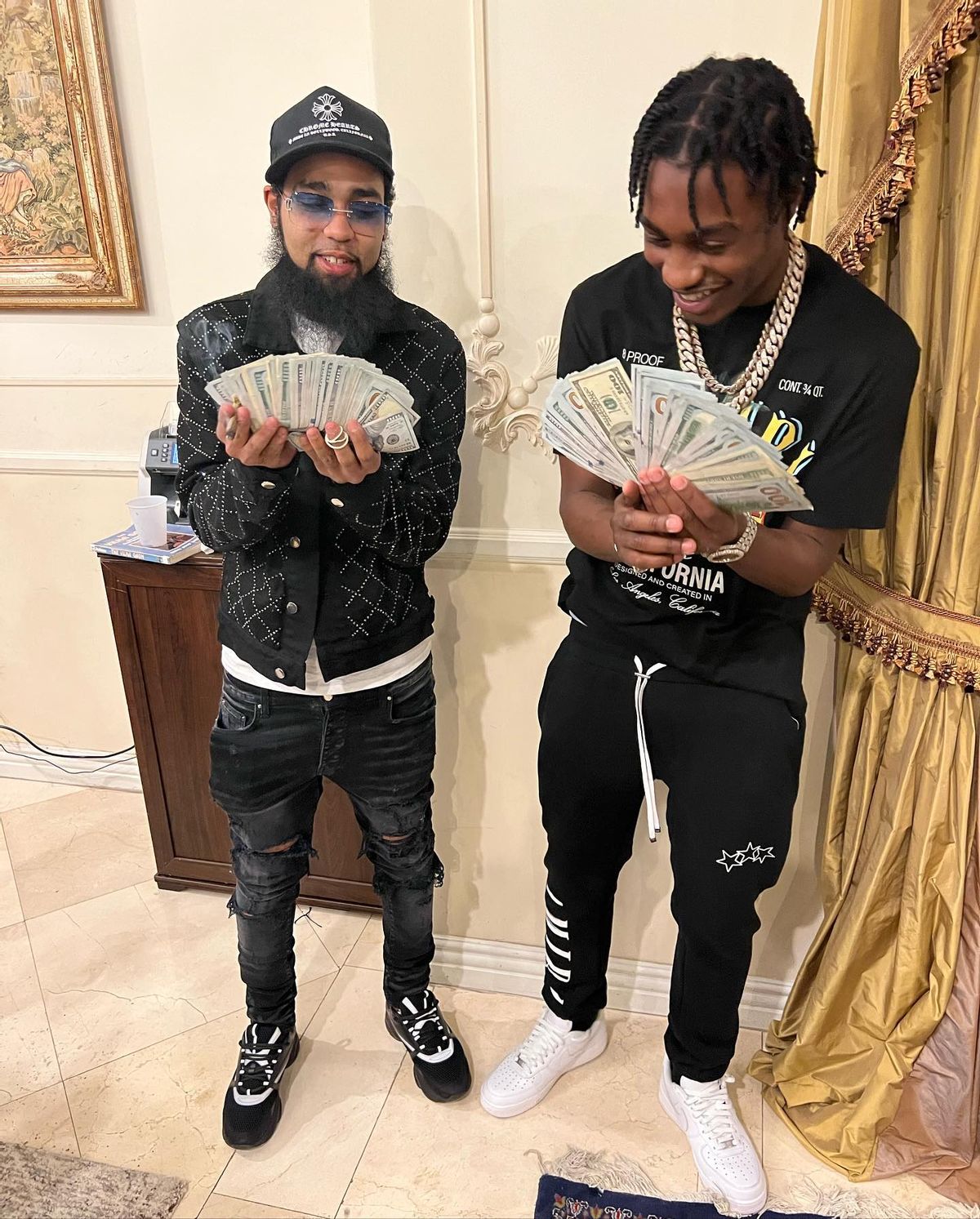 Lil Tjay Outfit from May 8, 2022 | WHAT’S ON THE STAR?