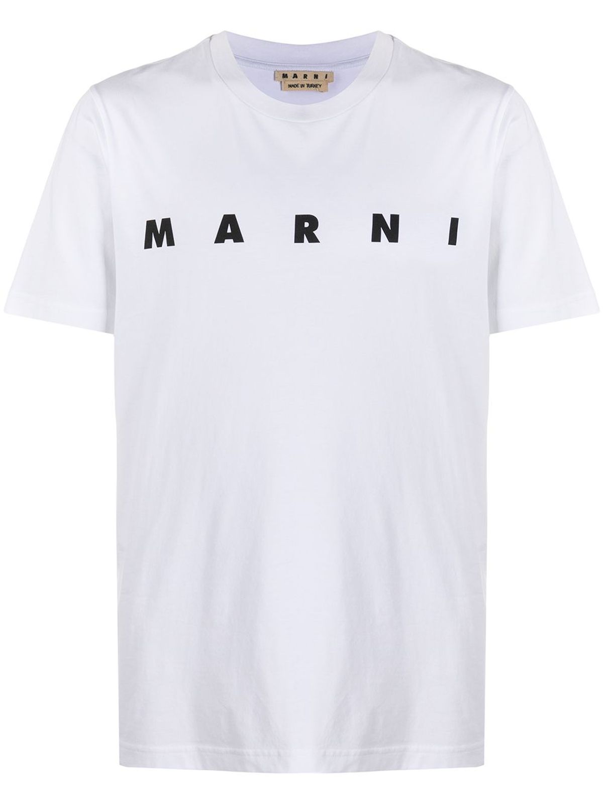 Marni Logo-Print White Cotton T-Shirt | WHAT’S ON THE STAR?