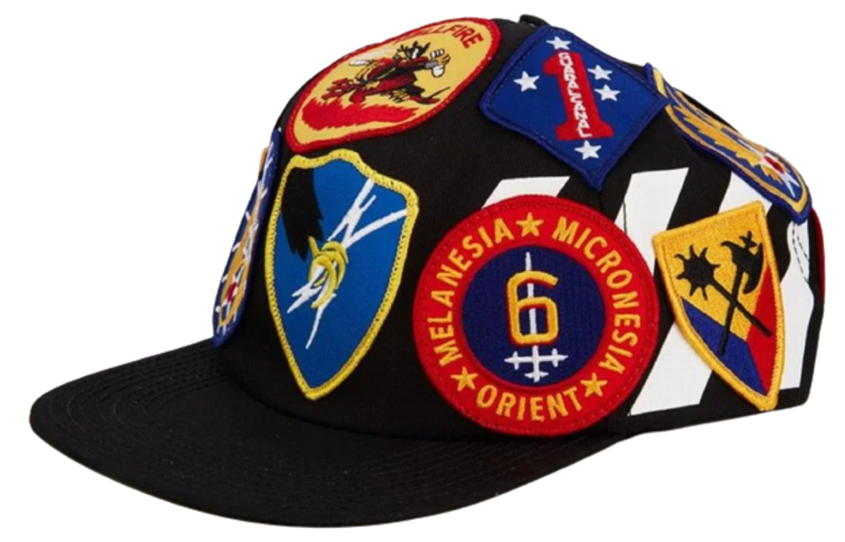 Off-White Black Multi-Patch Embroidered Cap | WHAT’S ON THE STAR?