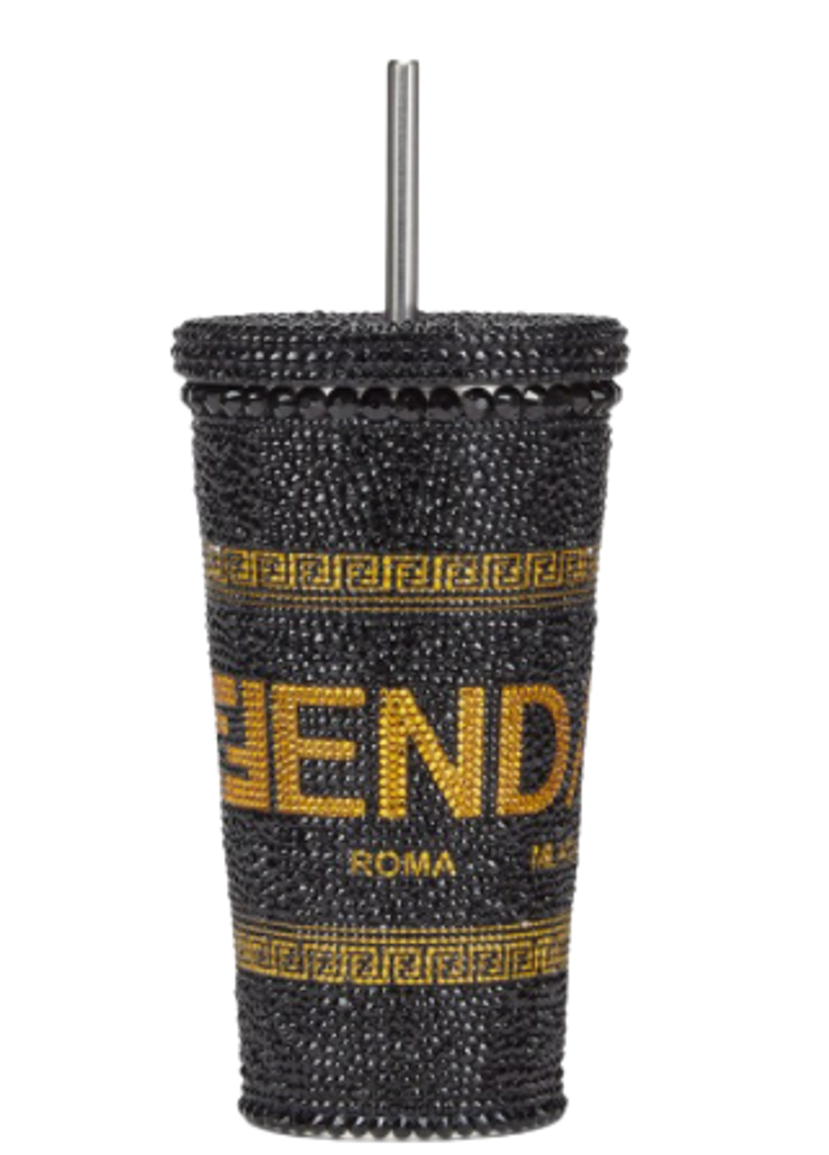 Versace × Fendi Fendace Black Metal Logo Mug | WHAT’S ON THE STAR?