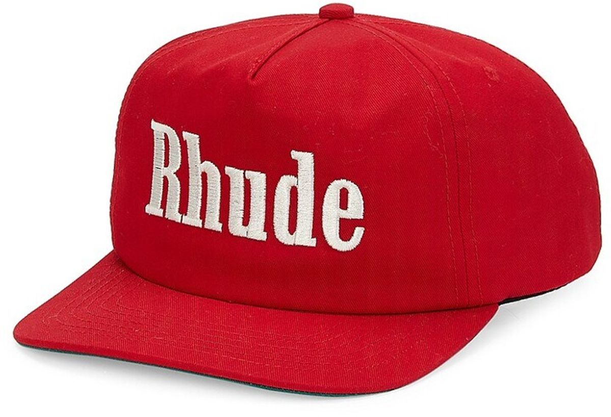 Rhude Cotton Logo Red Baseball Cap | WHAT’S ON THE STAR?
