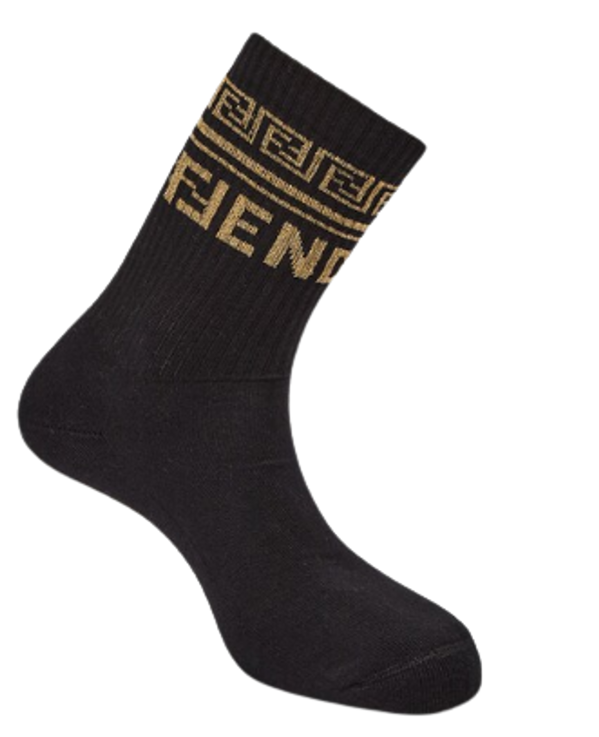 Fendi Logo Black Cotton Socks | WHAT’S ON THE STAR?