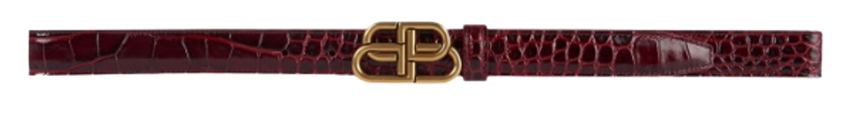 Balenciaga Dark Red Belt | WHAT’S ON THE STAR?