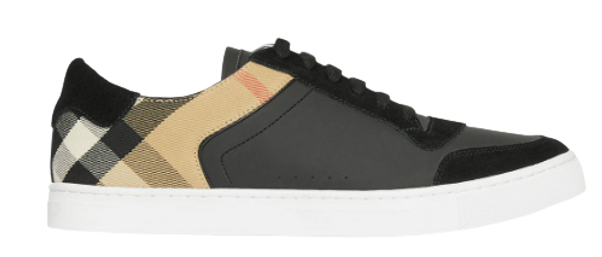 Burberry Reeth Leather House Check Low Top Sneakers | WHAT’S ON THE STAR?