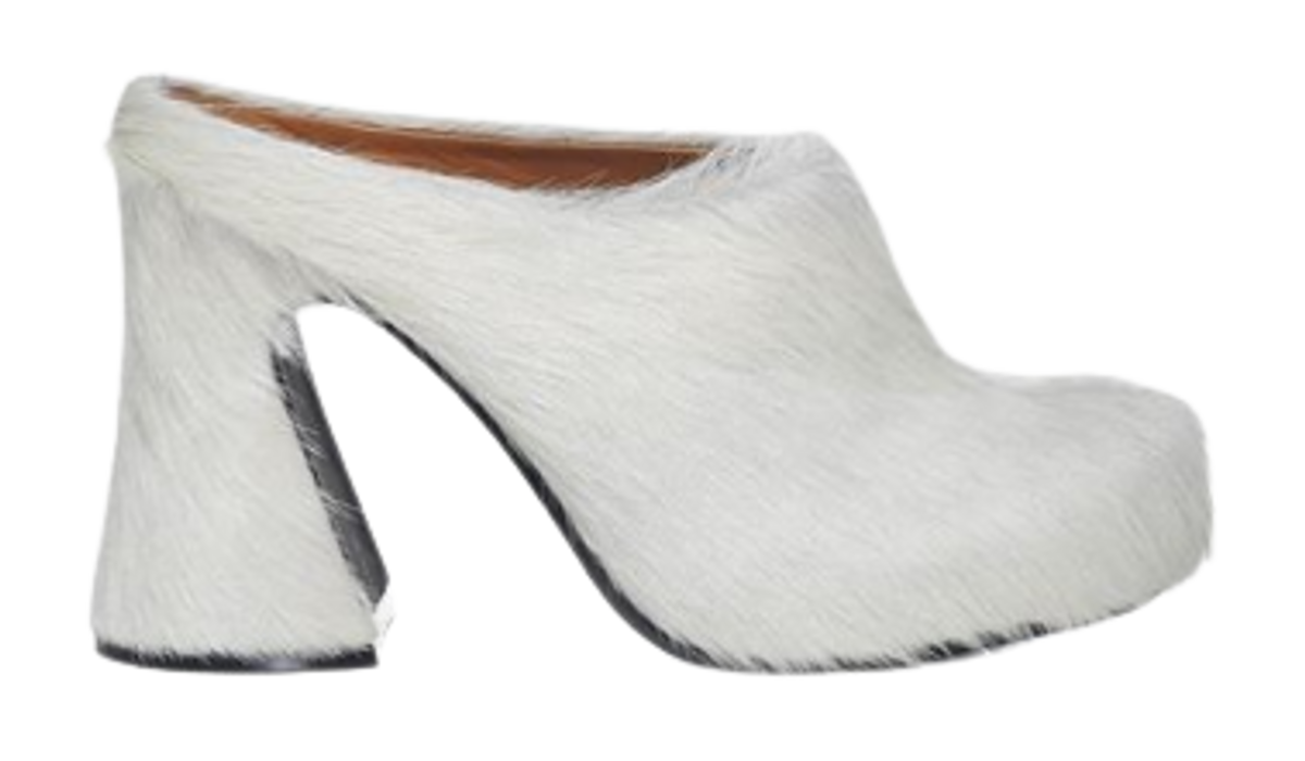 Marni White Ponyskin Mules | WHAT’S ON THE STAR?