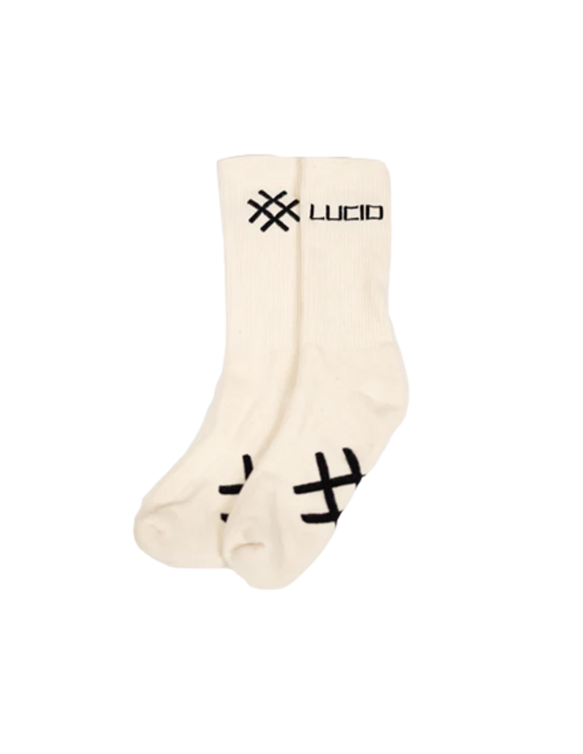 Lucid FC Off-White Logo Sports Socks | WHAT’S ON THE STAR?