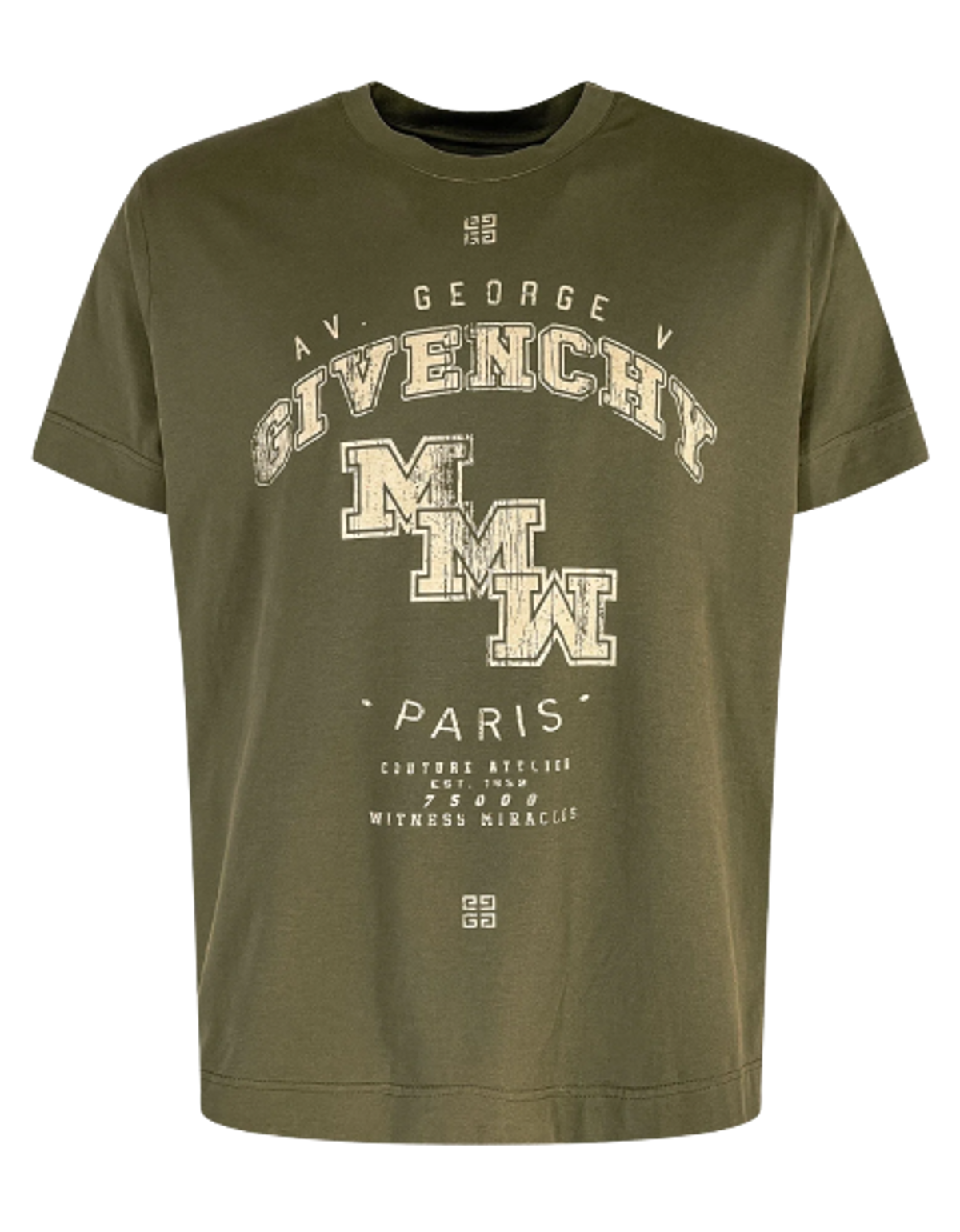 Givenchy Khaki MMW 1952 Print T-Shirt | WHAT’S ON THE STAR?