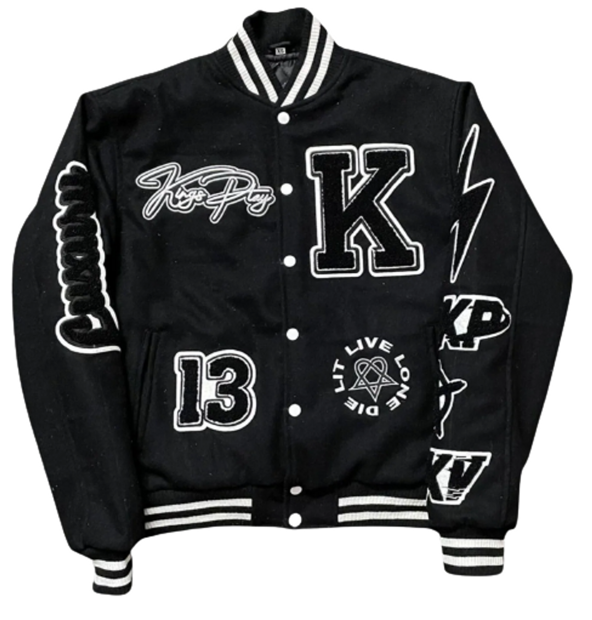Kings Play KP University Varsity Black Jacket | WHAT’S ON THE STAR?