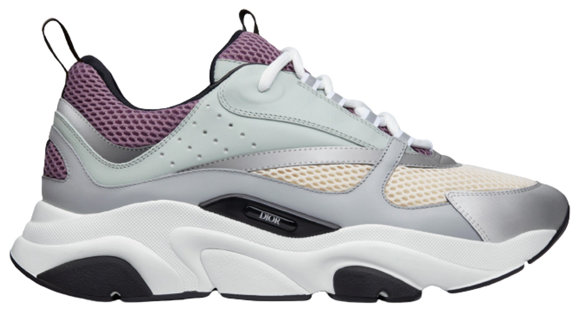 Dior B22 Cream and Lavender Technical Mesh with Light Green and Gray ...