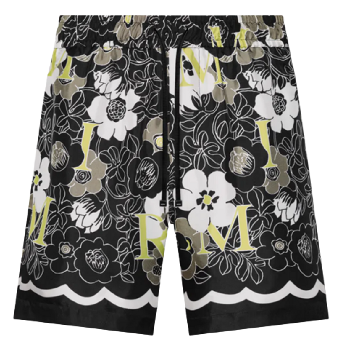 Amiri Flower Bermuda Black Shorts | WHAT’S ON THE STAR?