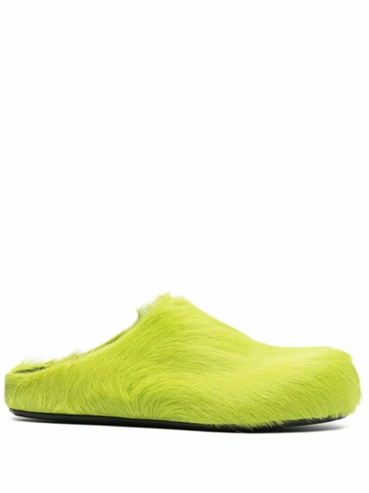 Marni Slip-on Textured Slippers In Green | WHAT’S ON THE STAR?