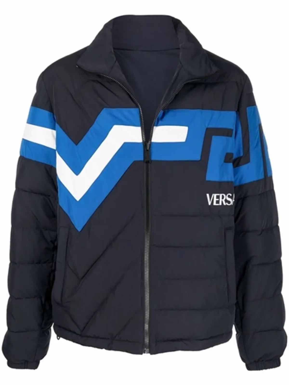Versace Reversible Greca Down Jacket | WHAT’S ON THE STAR?
