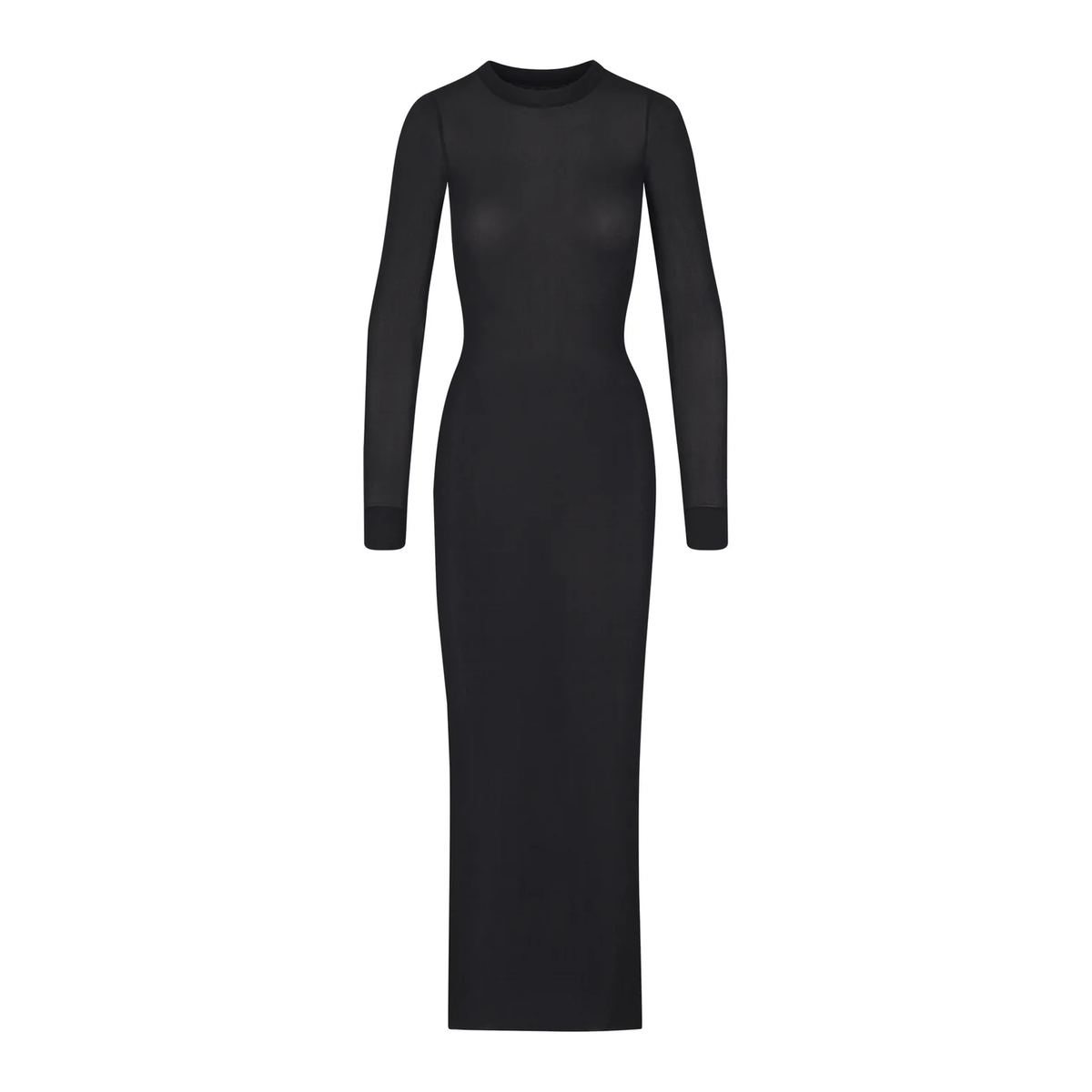 Skims Onyx Summer Mesh Long Sleeve Dress | WHAT’S ON THE STAR?