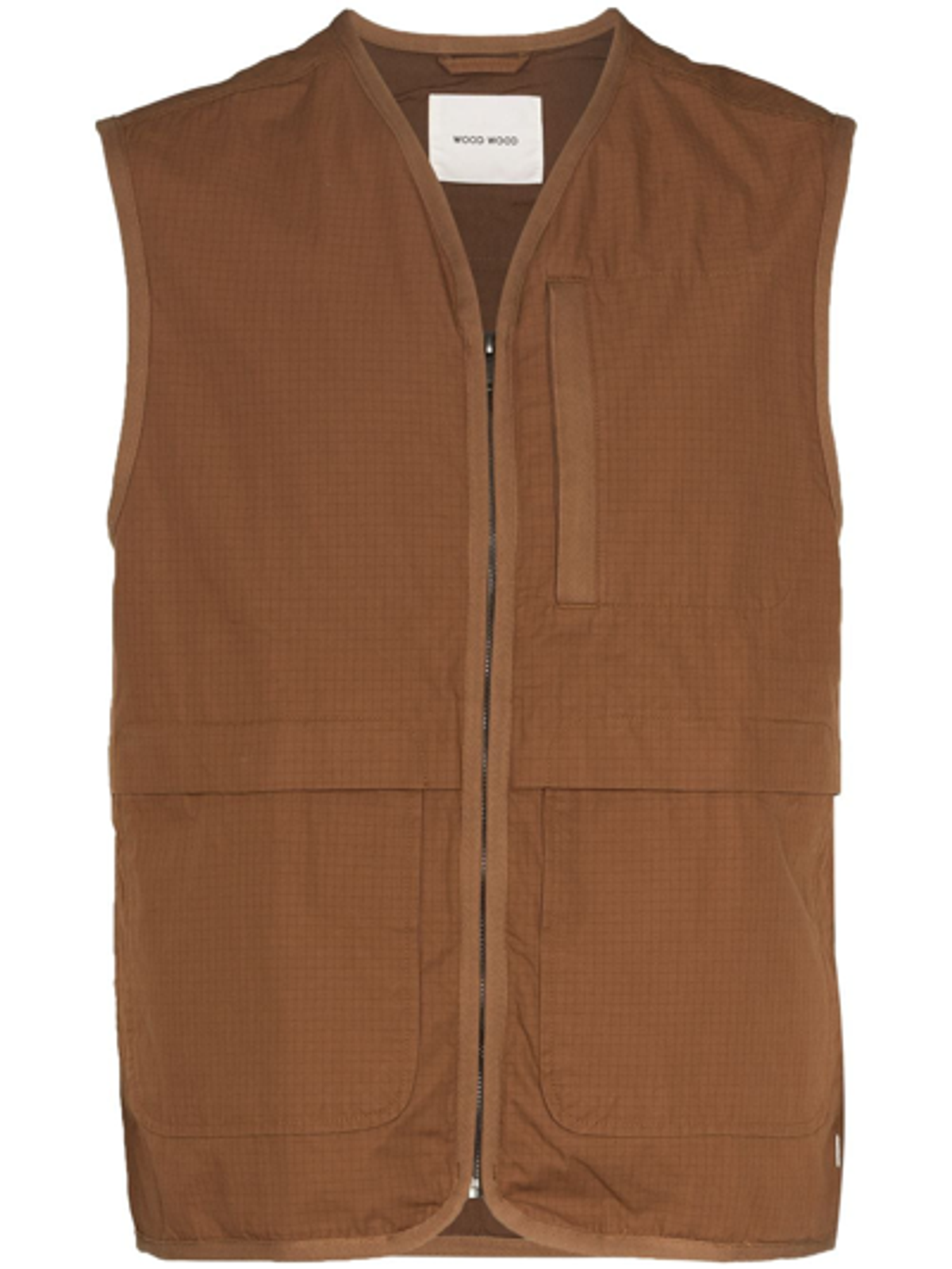 Wood Wood Victor Checked V-Neck Vest | WHAT’S ON THE STAR?