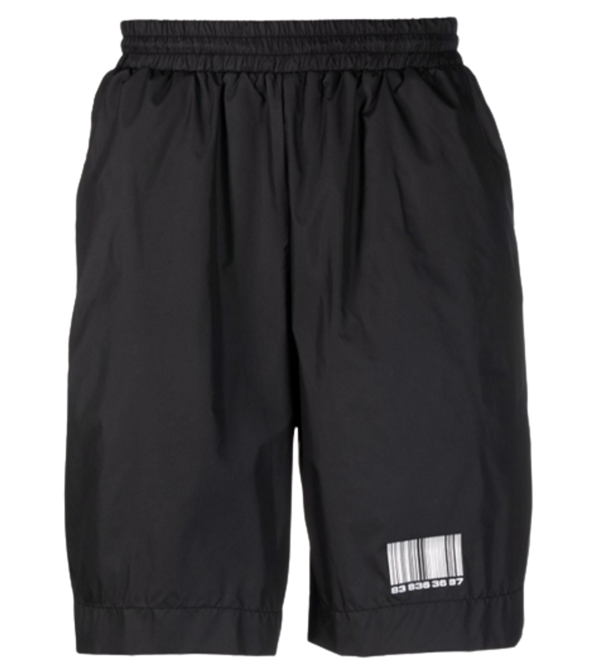 Vtmnts Barcode Print Cotton Shorts | WHAT’S ON THE STAR?