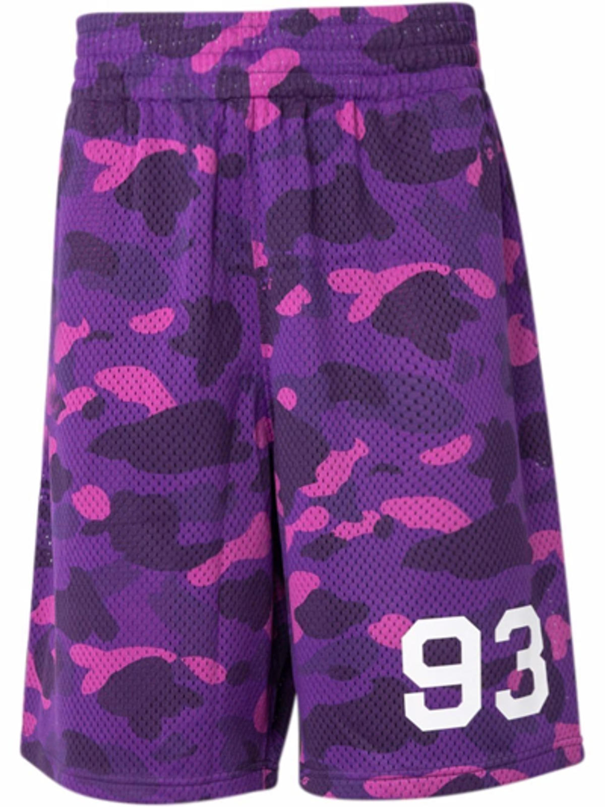 Bape Violett Camo Mesh Basketball Shorts | WHAT’S ON THE STAR?
