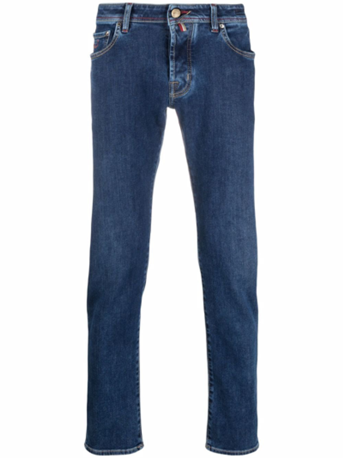 Jacob Cohen Logo Patch Slim Jeans | WHAT’S ON THE STAR?