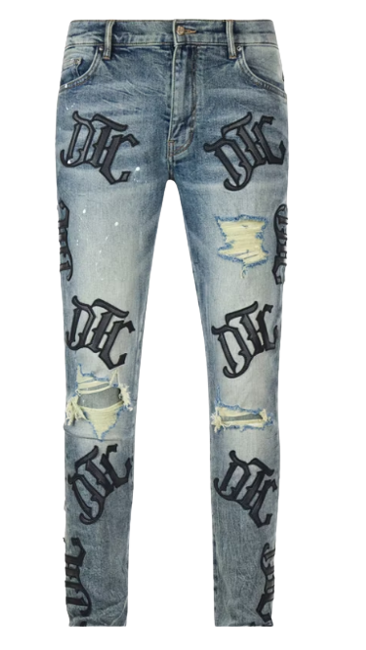 Dead Than Cool Leather Logo Jeans | WHAT’S ON THE STAR?
