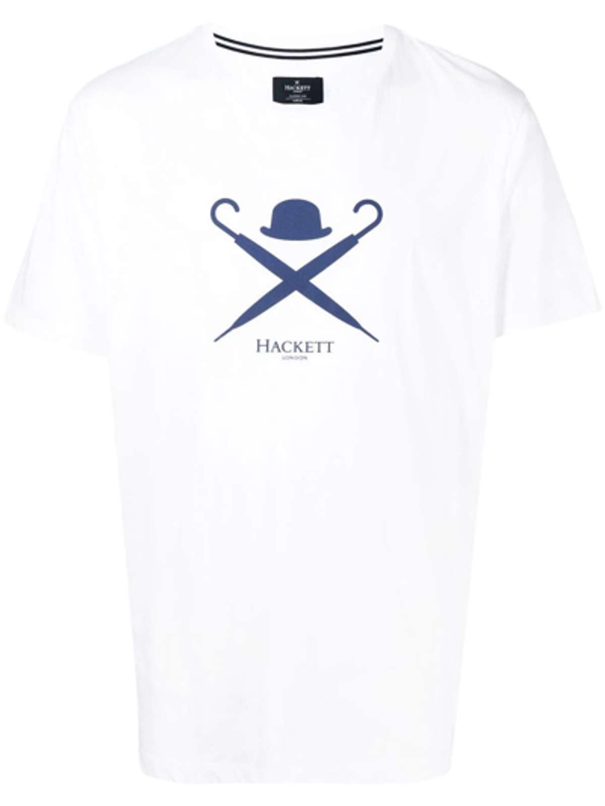 Hackett London Logo Print Cotton T-Shirt | WHAT’S ON THE STAR?
