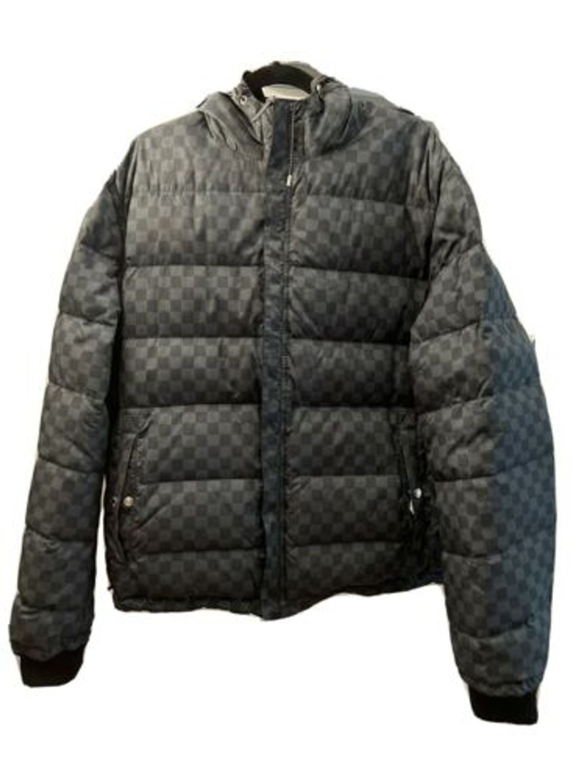 Louis Vuitton Graphite Damier Reversible Down Jacket | WHAT’S ON THE STAR?