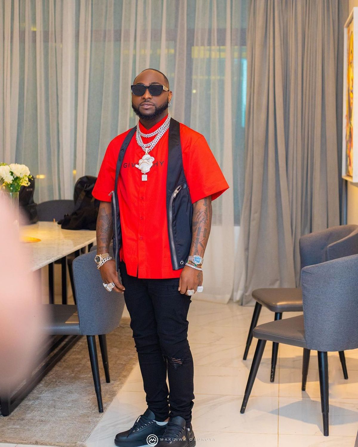 Davido Outfit from August 1, 2022 | WHAT’S ON THE STAR?
