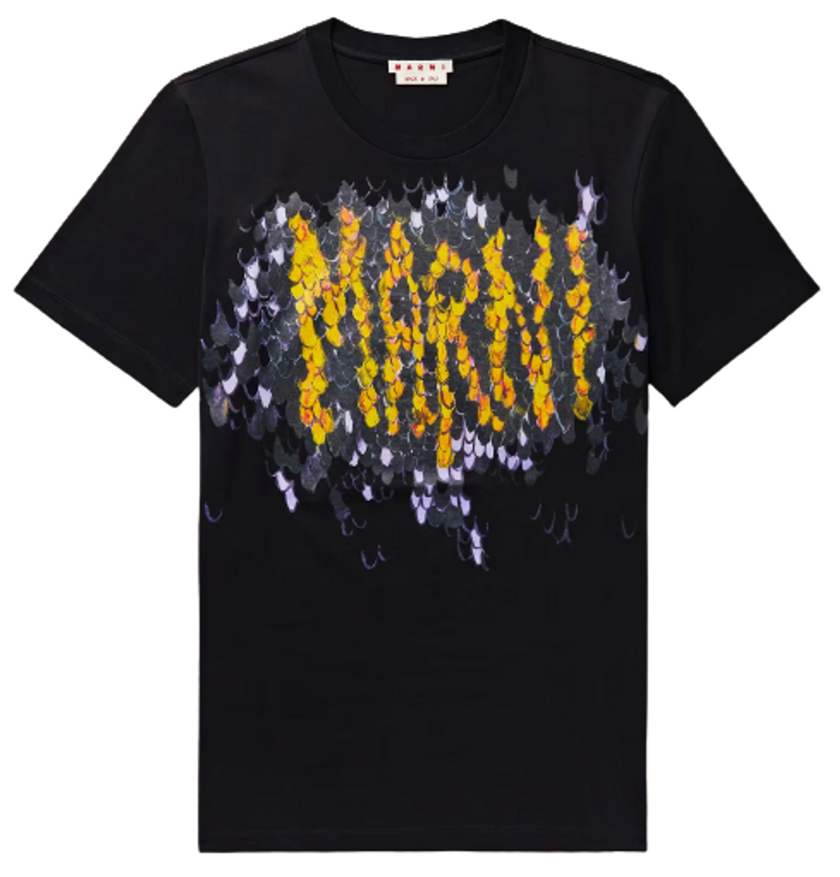 Marni Logo-Print Cotton-Jersey Black T-Shirt | WHAT’S ON THE STAR?