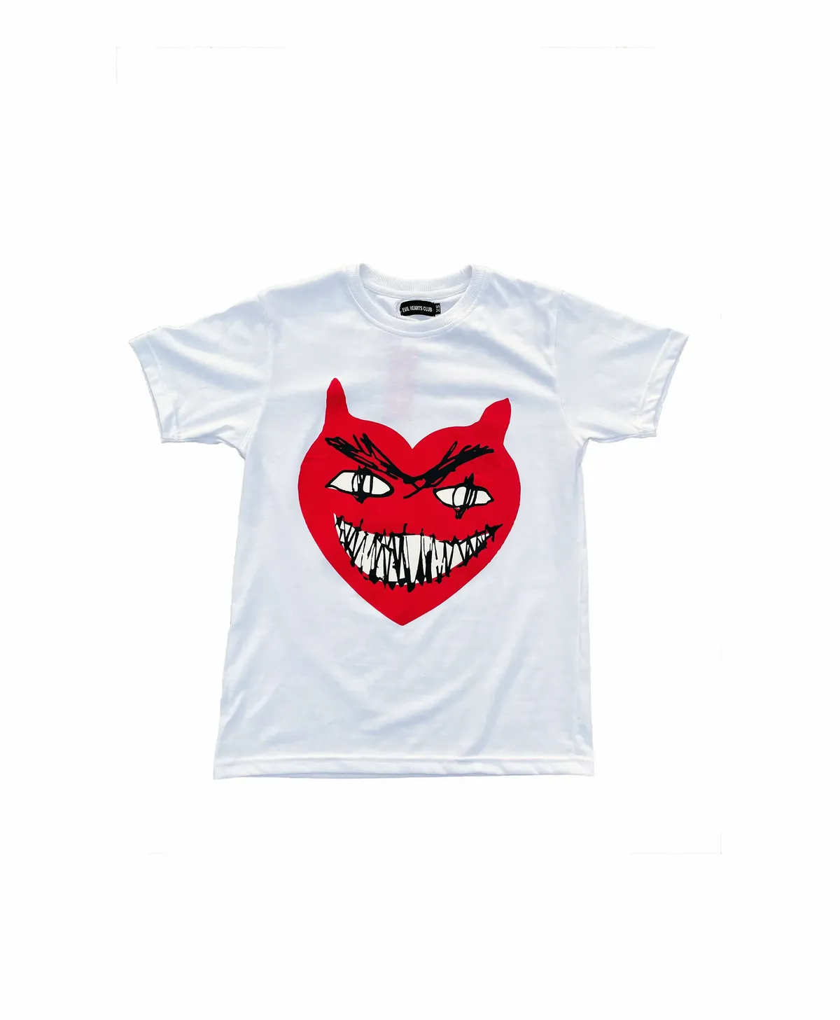 Evil Hearts Club Ivory White T-Shirt | WHAT’S ON THE STAR?